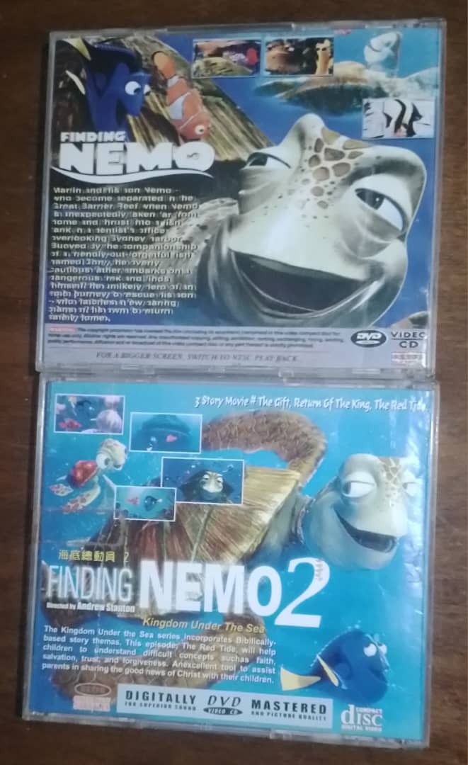 VCD Nemo 1&2 KOMBO, Hobbies & Toys, Music & Media, CDs & DVDs on Carousell