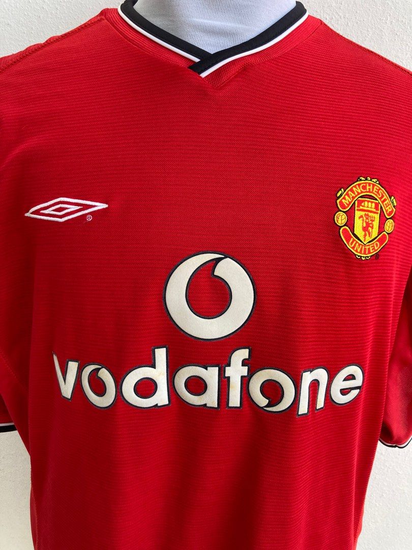 Vintage Adidas Nike Umbro Manchester United 2001 Beckham Jersey Jersi ...