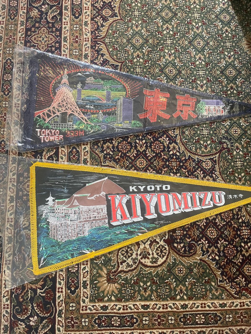 Vintage Japan Flags Tokyo Kyoto, Hobbies & Toys, Memorabilia ...