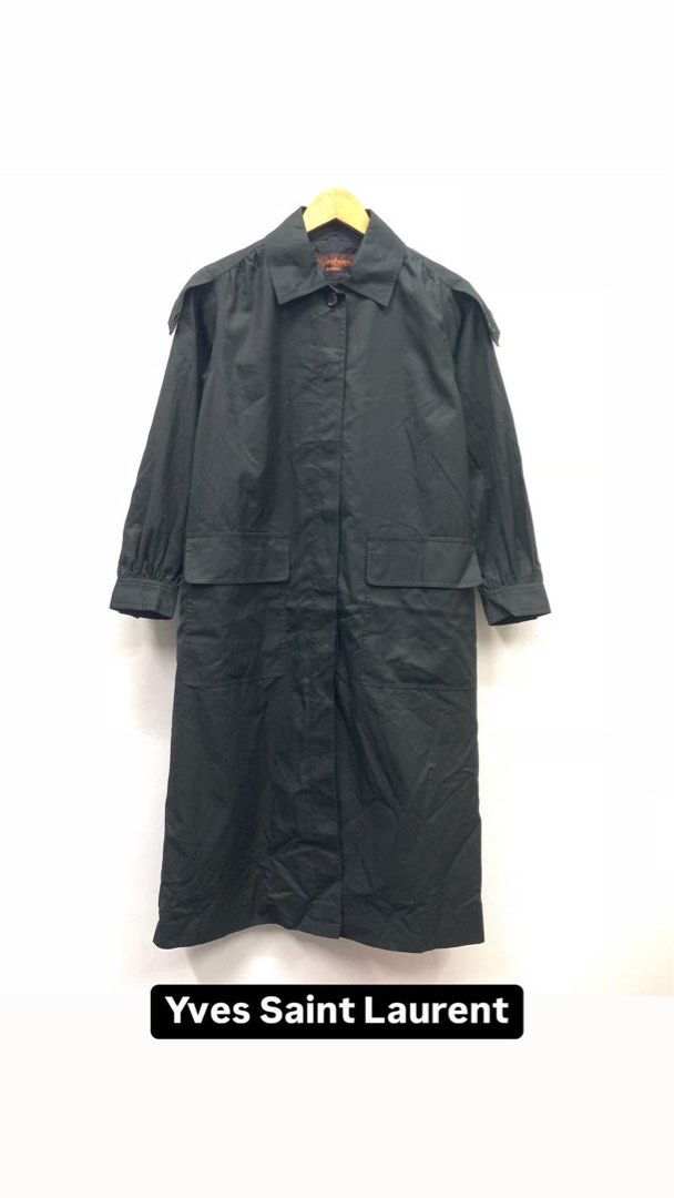 YSL Long Coat, Men's Fashion, Coats, Jackets and Outerwear on Carousell