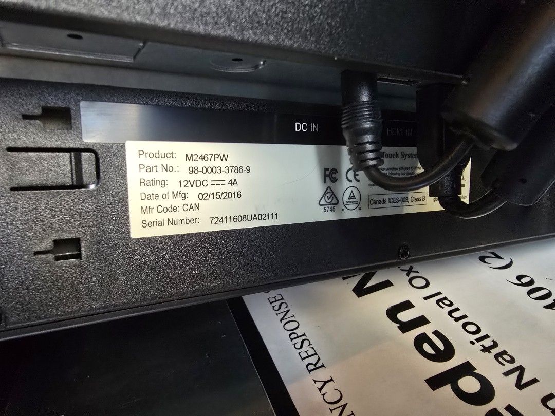 3M Multi-touch Display M2467PW - LED monitor - Full HD (1080p) - 24 ...