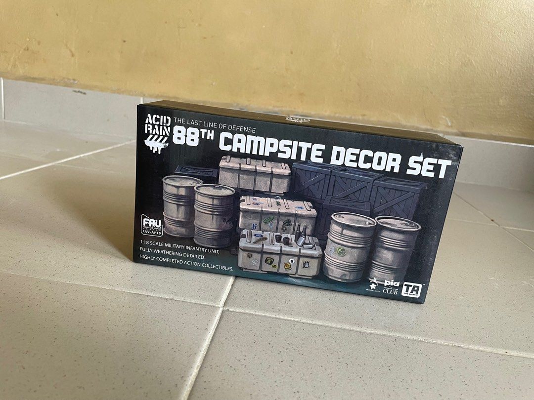 Acid Rain 88th sand infantry campsite decor set 3.75inch 1/18scale hiya toys joy toy, Hobbies ...