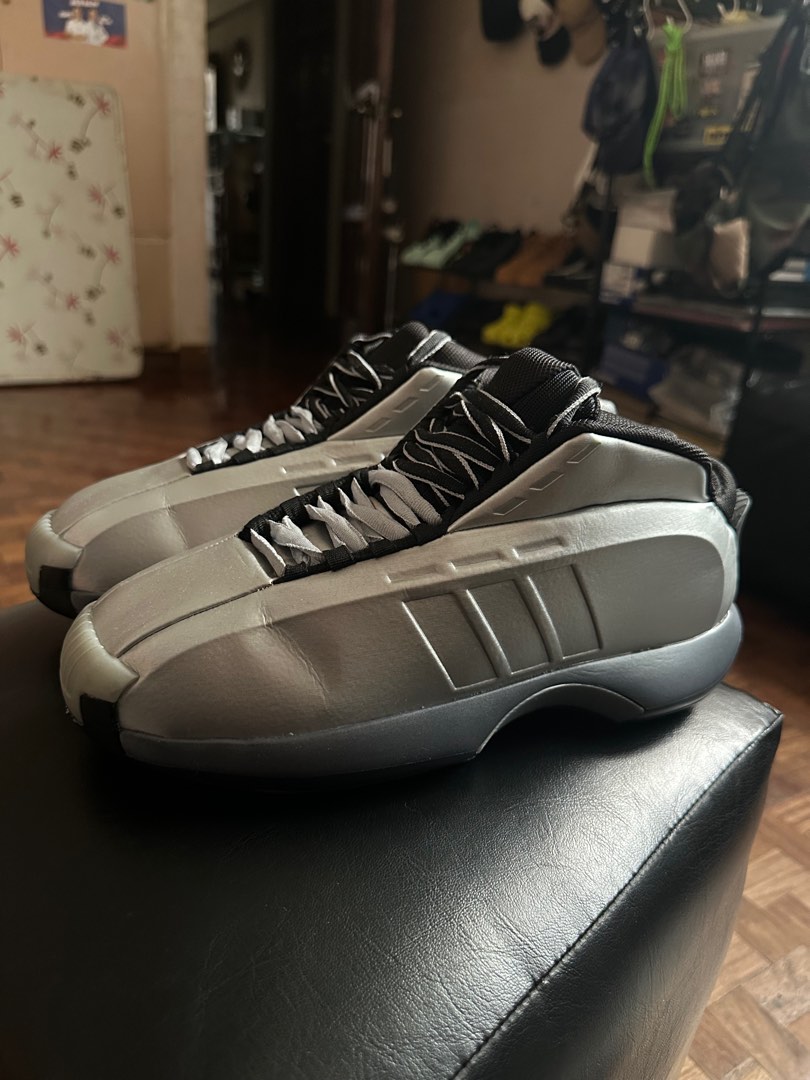 Adidas Crazy 1 The Kobe OG chrome silver size 8.5US, Men's Fashion ...