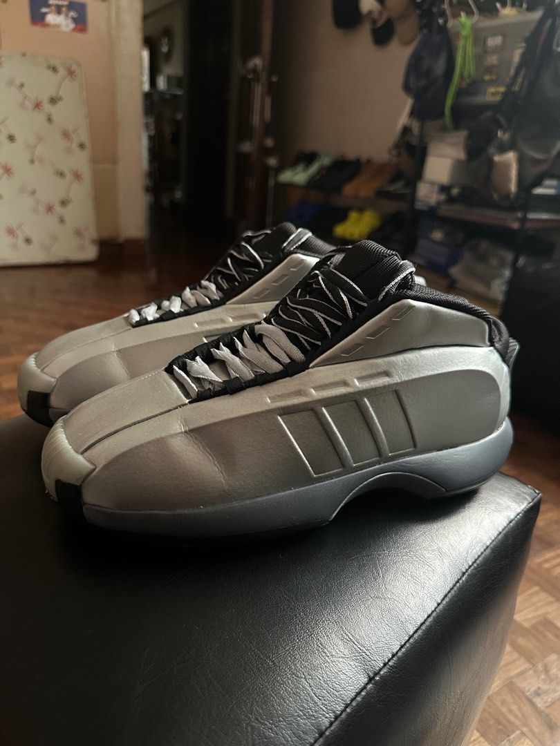 Adidas Crazy 1 The Kobe OG chrome silver size 8.5US, Men's Fashion ...