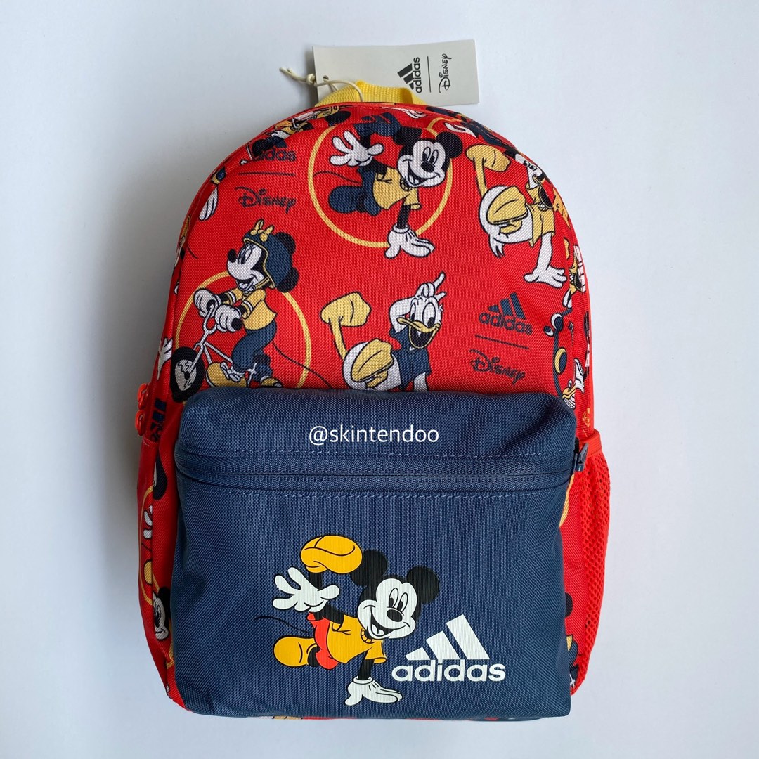 Adidas Disney Mickey Mouse Backpack Original, Fesyen Pria, Tas & Dompet ...