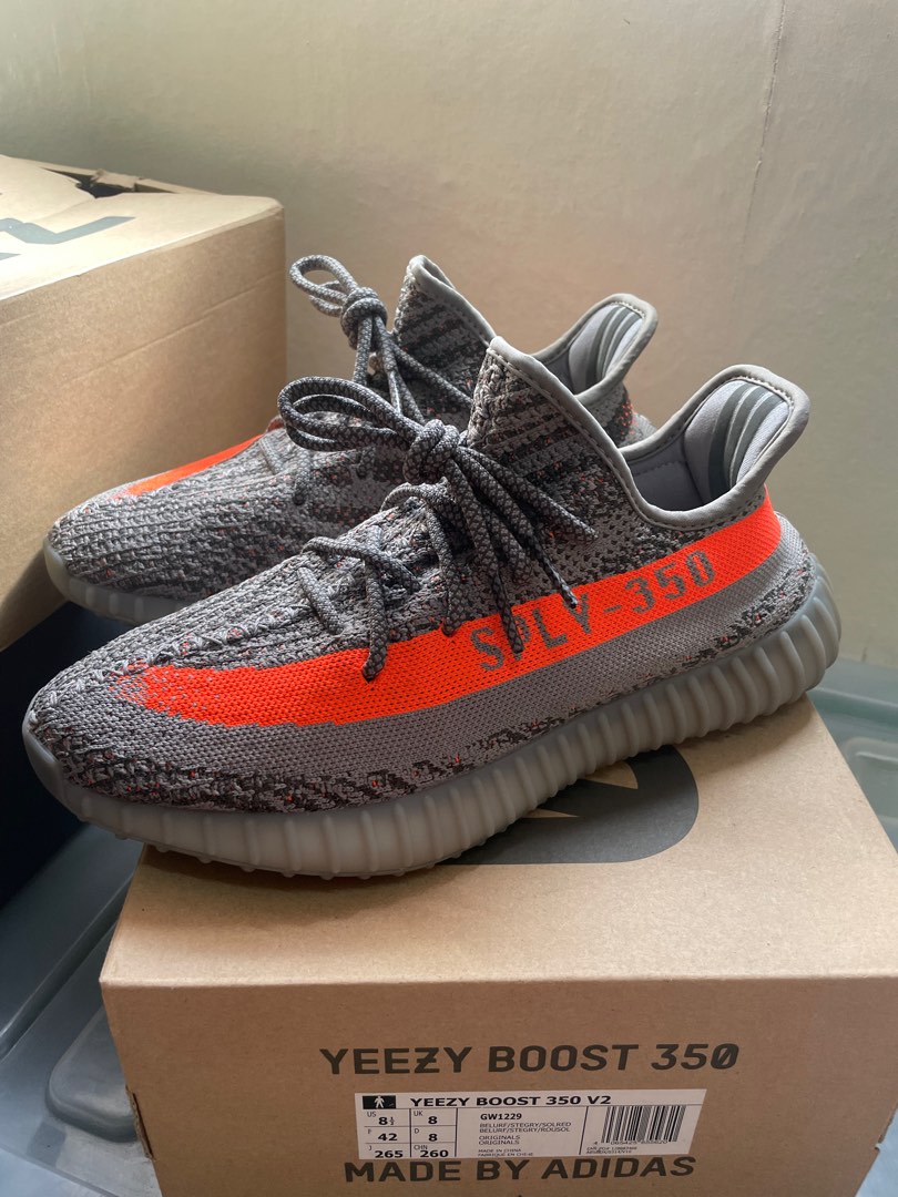Adidas Yeezy 350 V2 Beluga RF US8.5, Men's Fashion, Footwear, Sneakers on Carousell