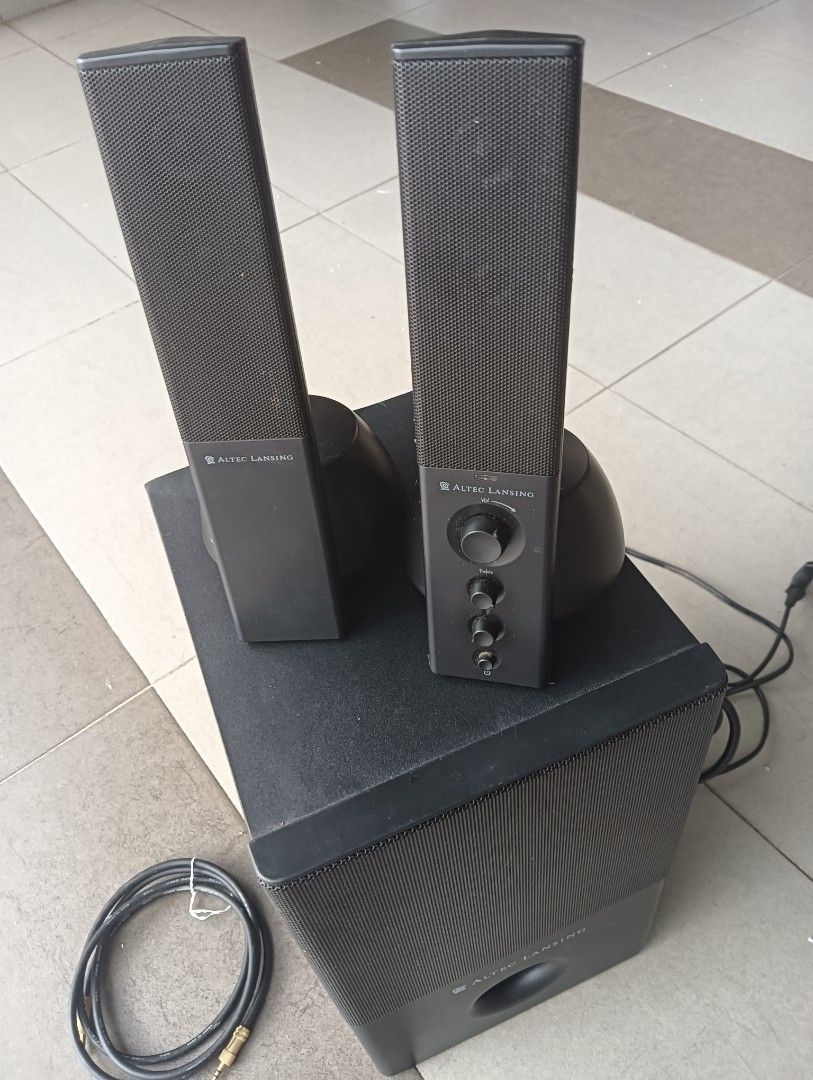 Altec Lansing 2+1 speakers, Computers & Tech, Parts & Accessories, Computer Parts on Carousell