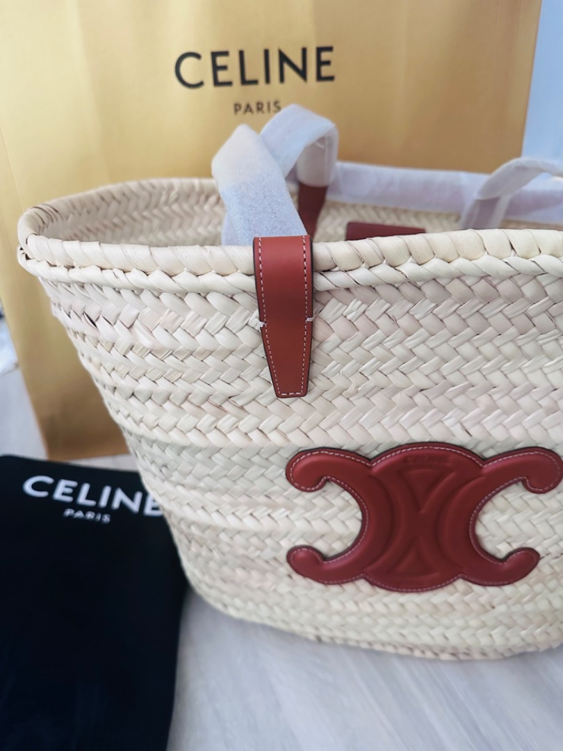 Authentic Brand new Celine Raffia Bag (medium size), Women's Fashion ...