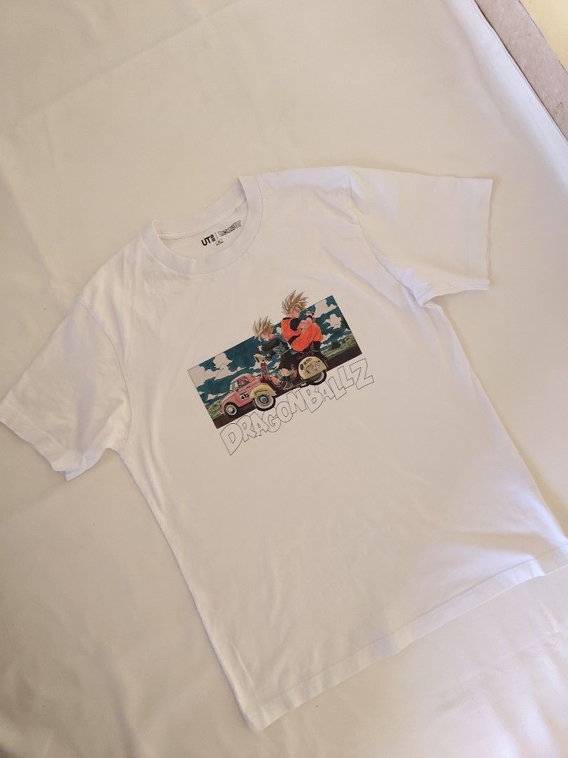 Baju Kaos Anime Uniqlo Colab Dragon Ball Z, Fesyen Pria, Pakaian ...