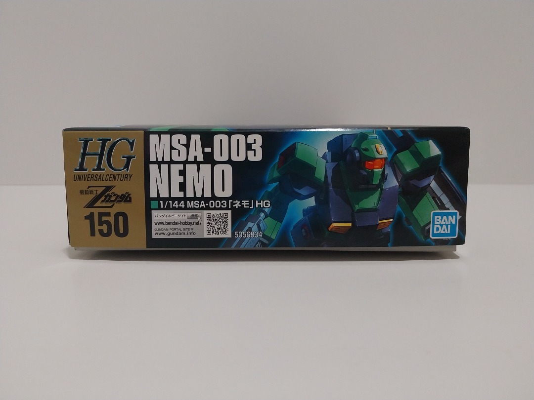 Bandai HG 1/144 MSA-003 Nemo 雷姆 / 尼姆, 興趣及遊戲, 玩具 & 遊戲類 - Carousell