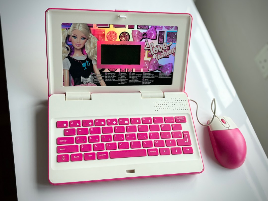 Barbie Kids Educational Games Notebook & Mouse, Hobbies & Toys, Toys ...