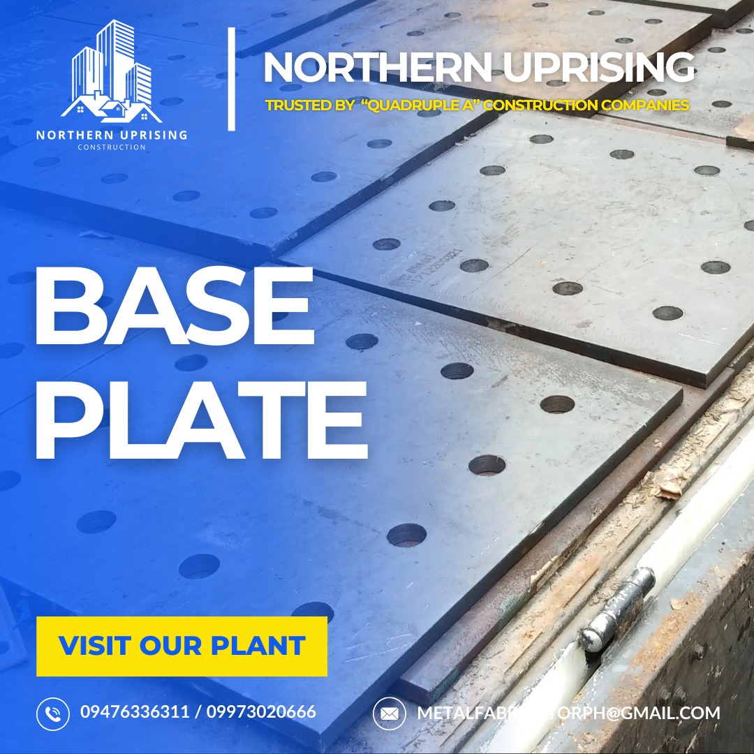 Base Plate | Stifferner Plate | HDG Plate with holes | Metal Plate ...