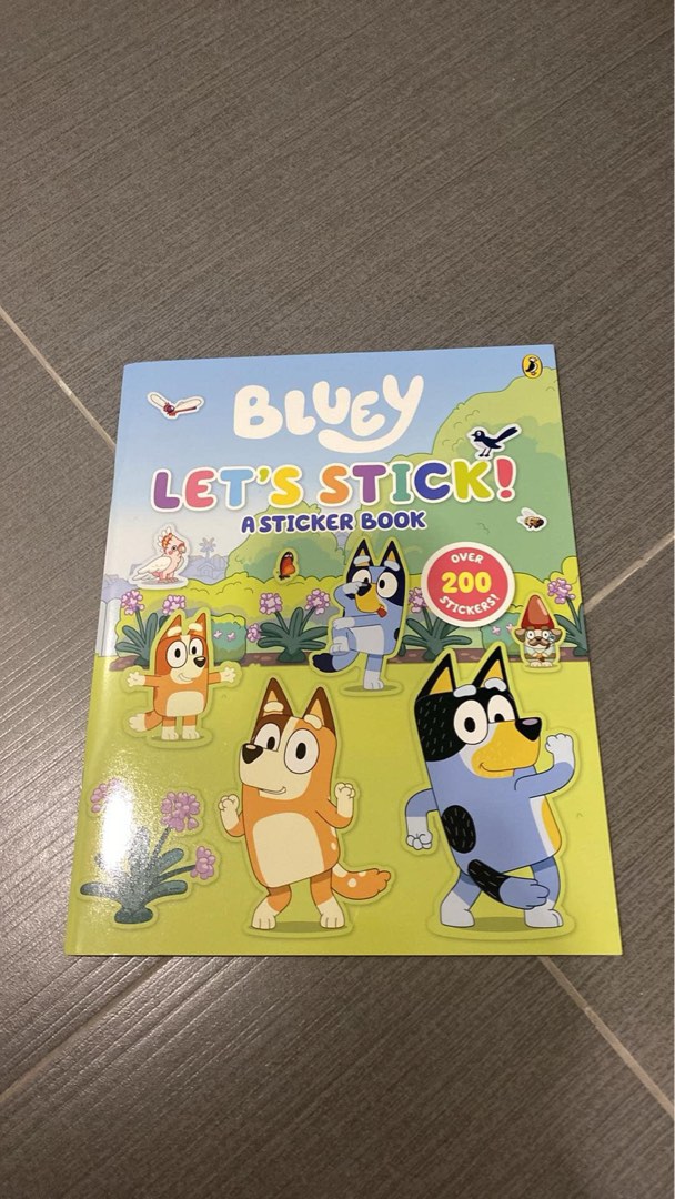 Bluey Let's Stick Sticker Book, Hobbies & Toys, Books & Magazines ...