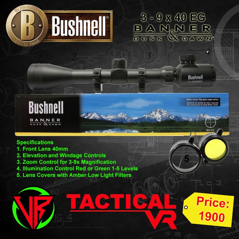 Bushnell 3 - 9 X 40 EG Scope for Airsoft Gel Blaster Toys A G Eskopeta ...