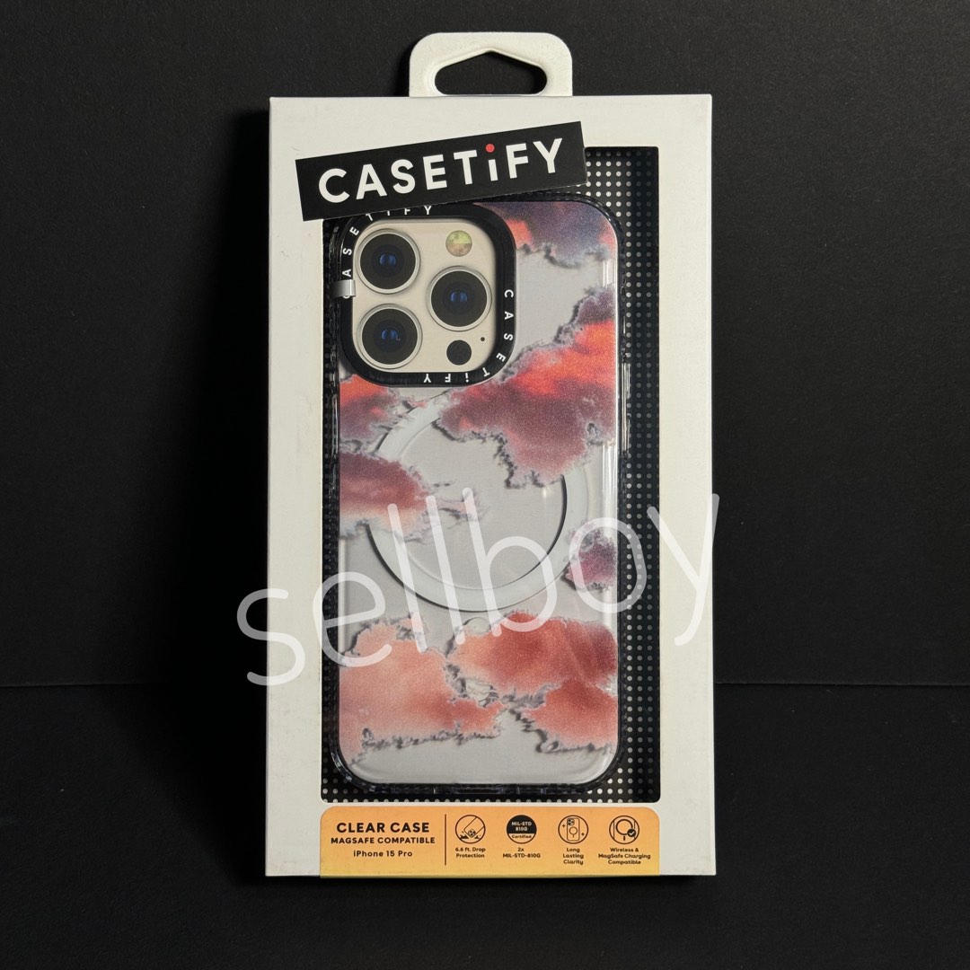 Casetify Clear Magsafe Clouds iPhone 15 Pro Case, Mobile Phones & Gadgets, Mobile & Gadget ...