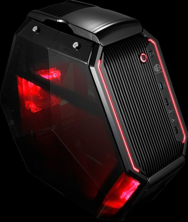 Casing PC CPU CUBE GAMING HEXAG - Unique Design - MATX - Acrylic ...