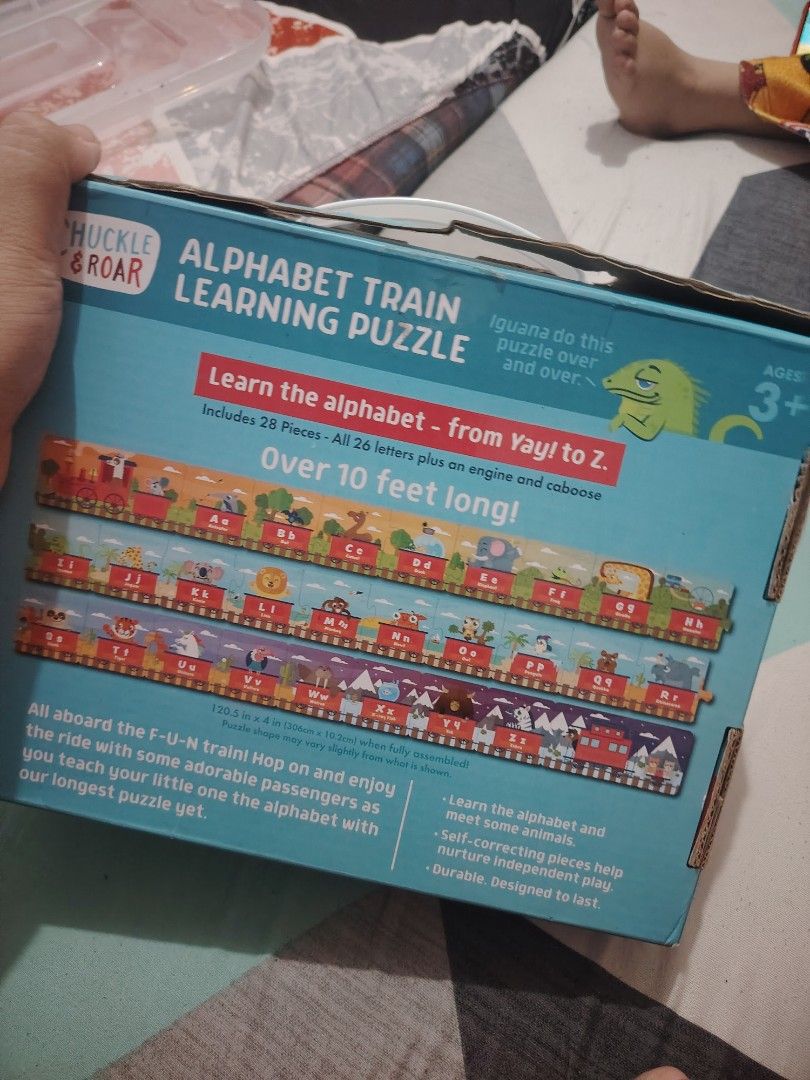 Chuckle and roar Alphabet train learning puzzle, Hobbies & Toys, Toys ...