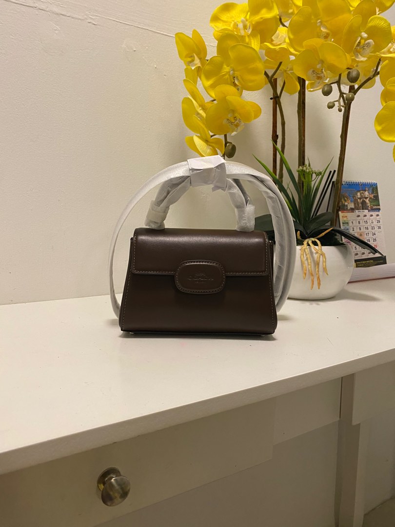 Coach Eliza Mini Top Handle Bag in Maple, Luxury, Bags & Wallets on ...