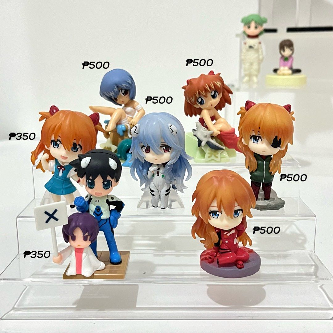 evangelion mini figures rei ayanami asuka langley shinji ikari anik ...