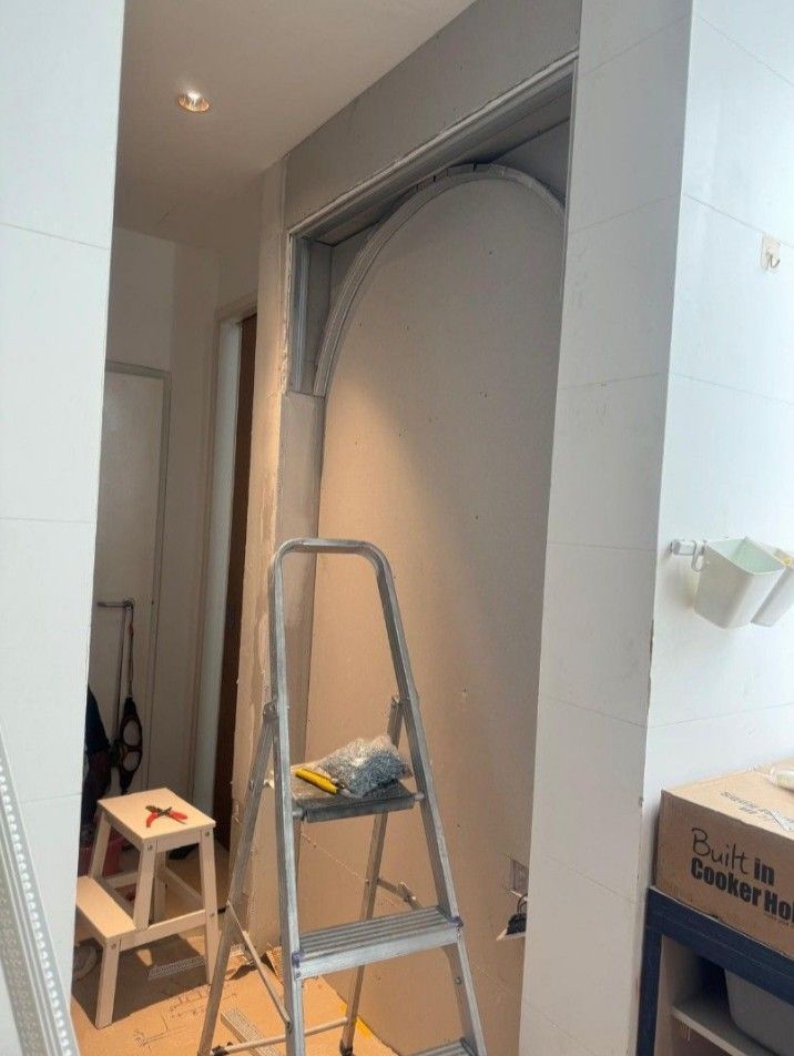 False ceiling & Pipe box up|L-box installation|False ceiling repair ...