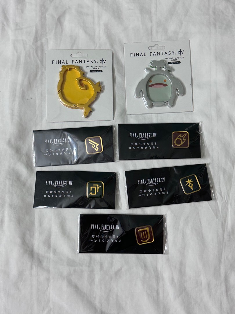 final fantasy xiv merchandise carabiner & pins, Hobbies & Toys ...