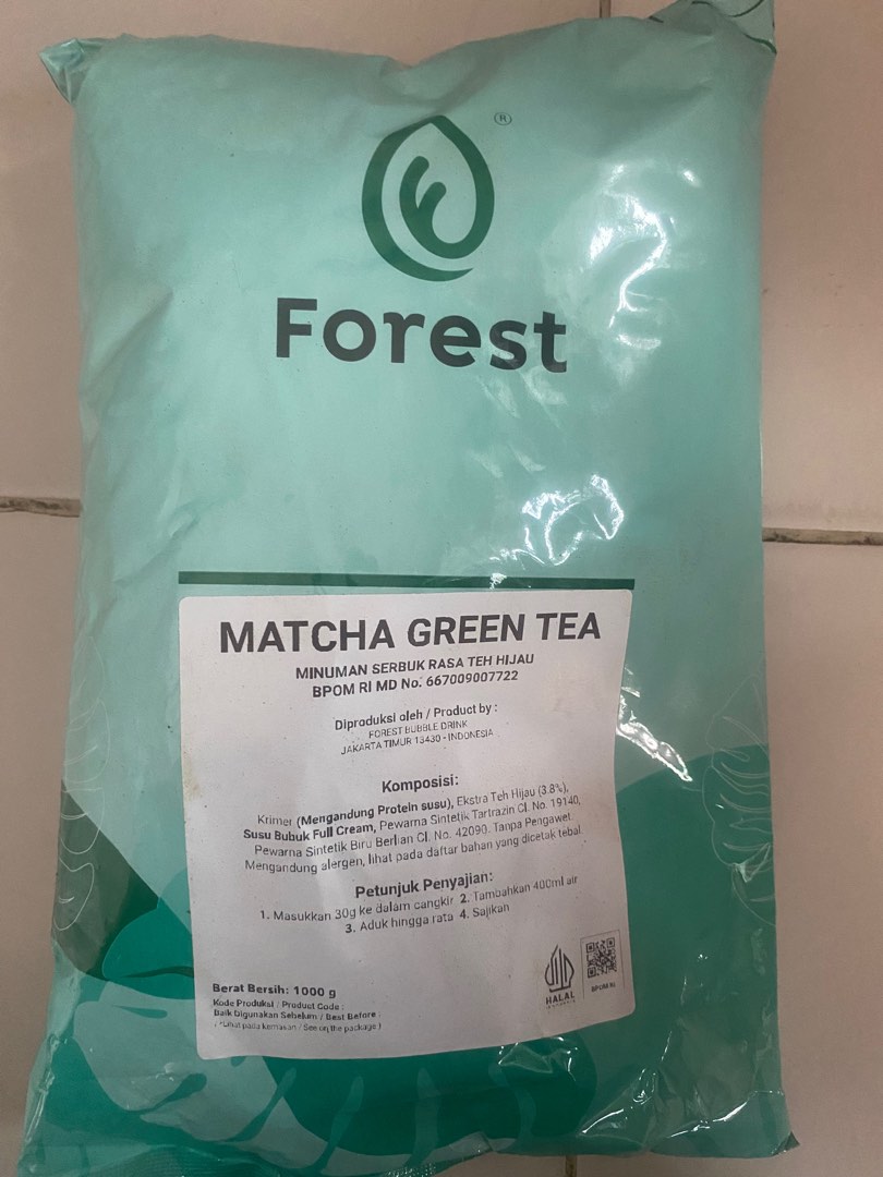 Forest Matcha Green Tea, Makanan & Minuman, Minuman Tidak Beralkohol di ...