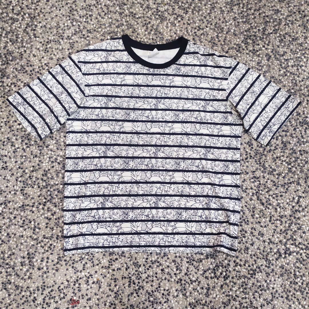 GU x Pokemon Fullprint Boxy tshirt (L), Men's Fashion, Tops & Sets ...