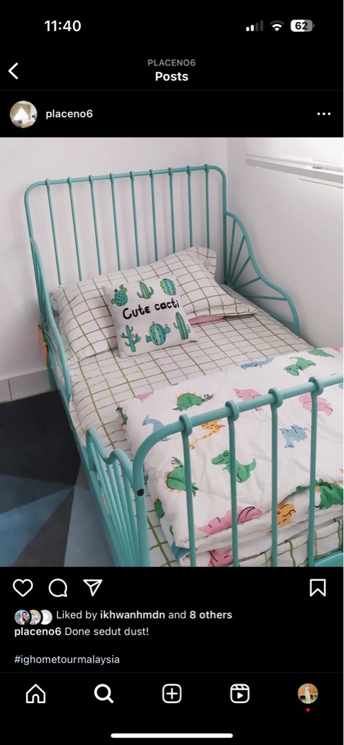 Ikea Adjustable bedframe, Furniture & Home Living, Furniture, Bed ...