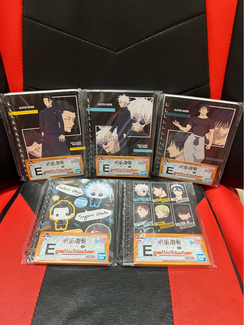 Jujutsu Kaisen Gojo Geto Nanami Toji Assorted Notebooks (5pcs), Hobbies ...