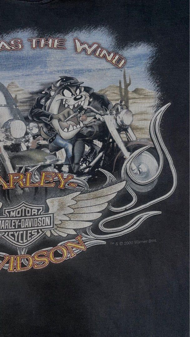 KAOS VINTAGE HARLEY-DAVIDSON x SPACE JAM. ORIGINAL GUARANTEE tagline ...
