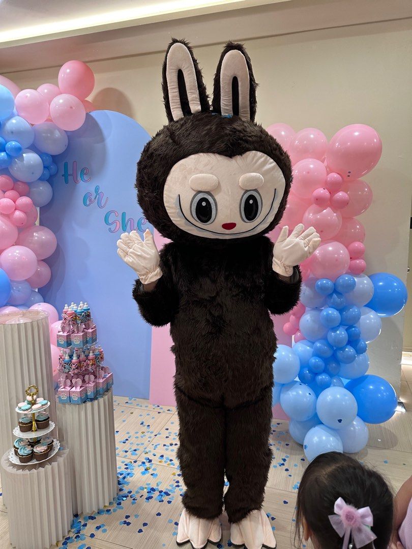 Labubu Mascot Costume Rental, Hobbies & Toys, Toys & Games on Carousell
