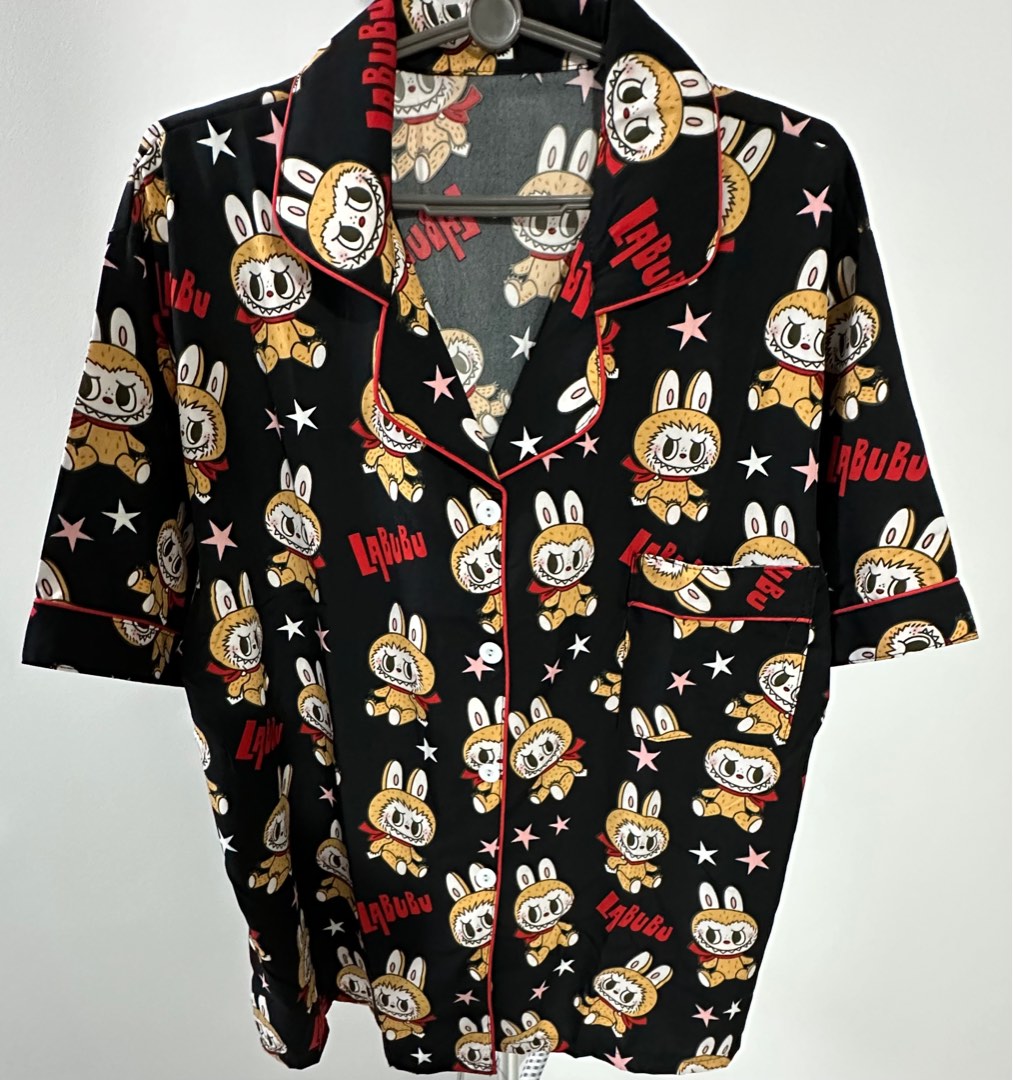 Labubu Pyjamas, Men's Fashion, Tops & Sets, Sleep and Loungewear on ...