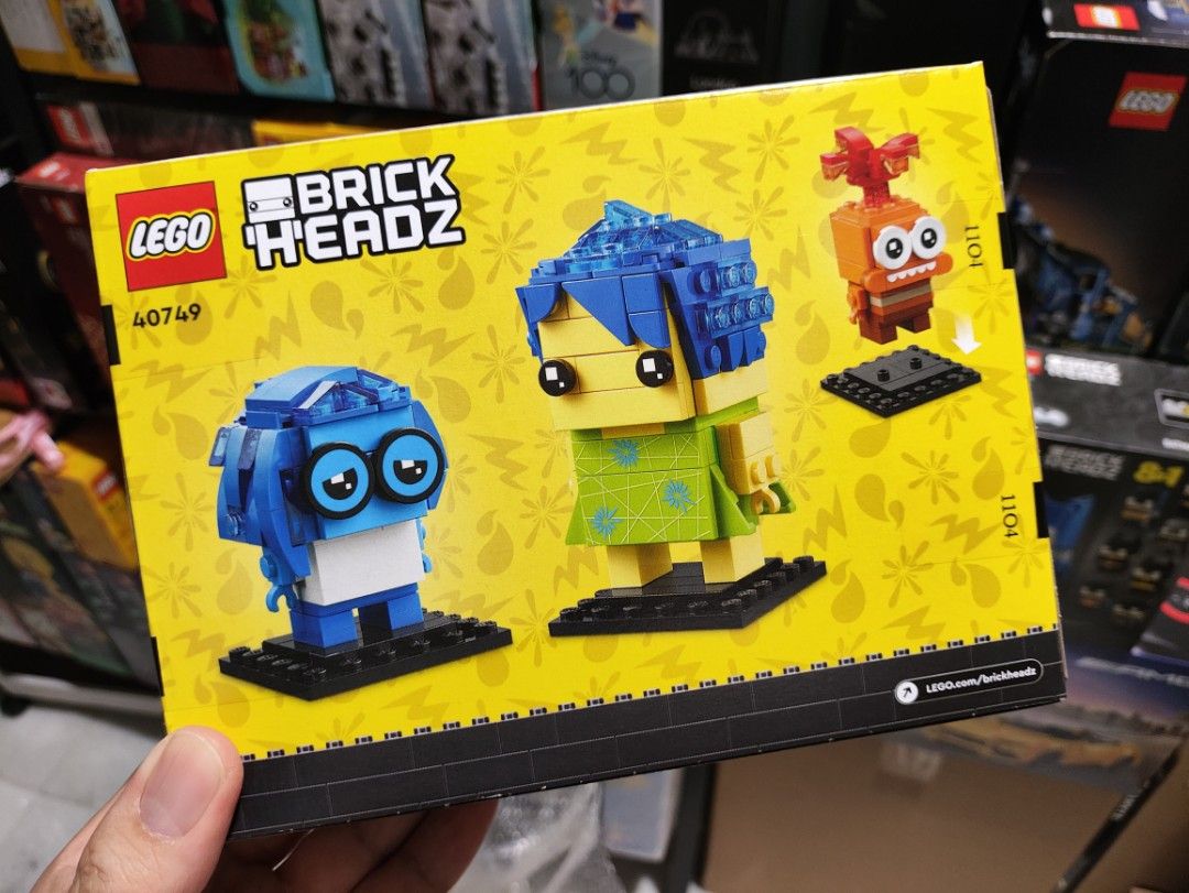 Lego BrickHeadz 40749 Disney Inside out 2 Joy, Sadness & Anxiety ...