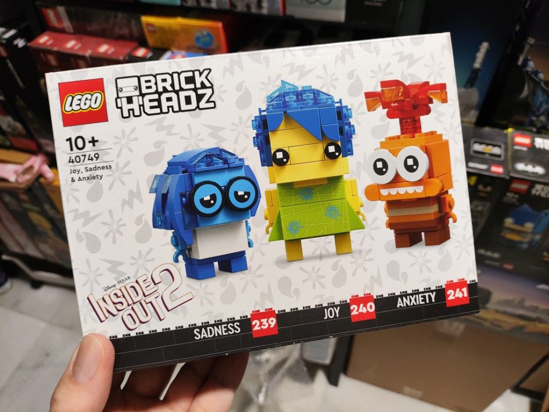 Lego BrickHeadz 40749 Disney Inside out 2 Joy, Sadness & Anxiety ...