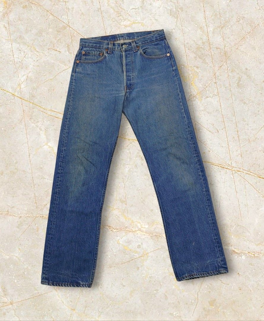 Levis made in USA 501 vintage saiz 30 iron heart, Men's Fashion, Bottoms, Jeans on Carousell
