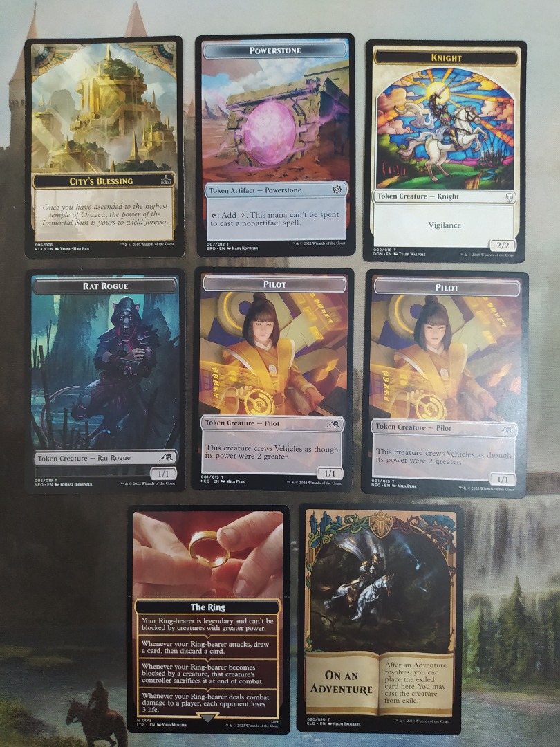 Magic The Gathering Tokens (Mixed) Part 3, Hobbies & Toys, Toys & Games ...