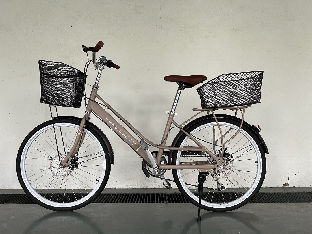 Makeraley Lady City Bike with Shimano 7-speed Disc Brake, Sports ...