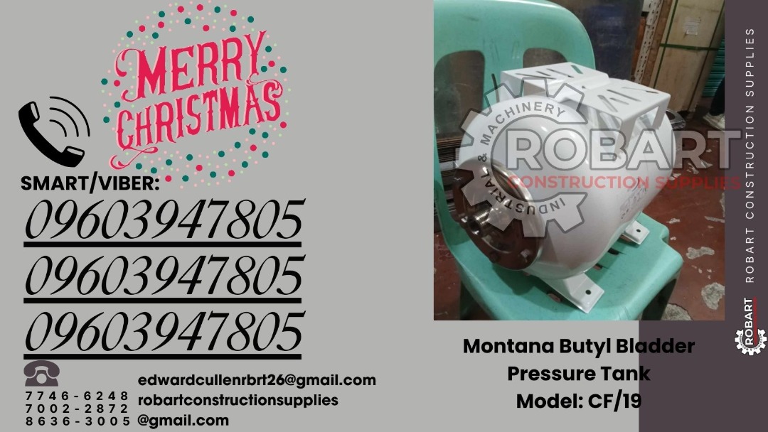 Montana Butyl Bladder Pressure Tank Model: CF/19, Commercial ...