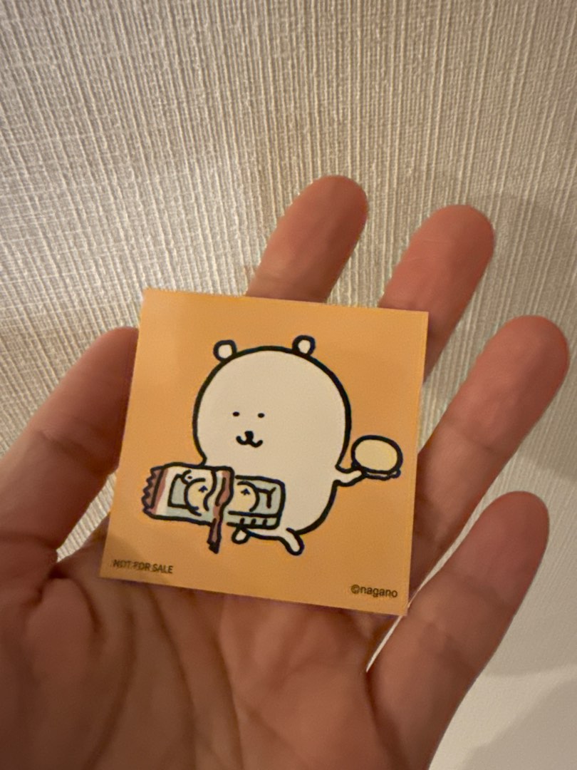 Nagano joke bear sticker 特典貼紙, 興趣及遊戲, 手作＆自家設計, 其他 - Carousell