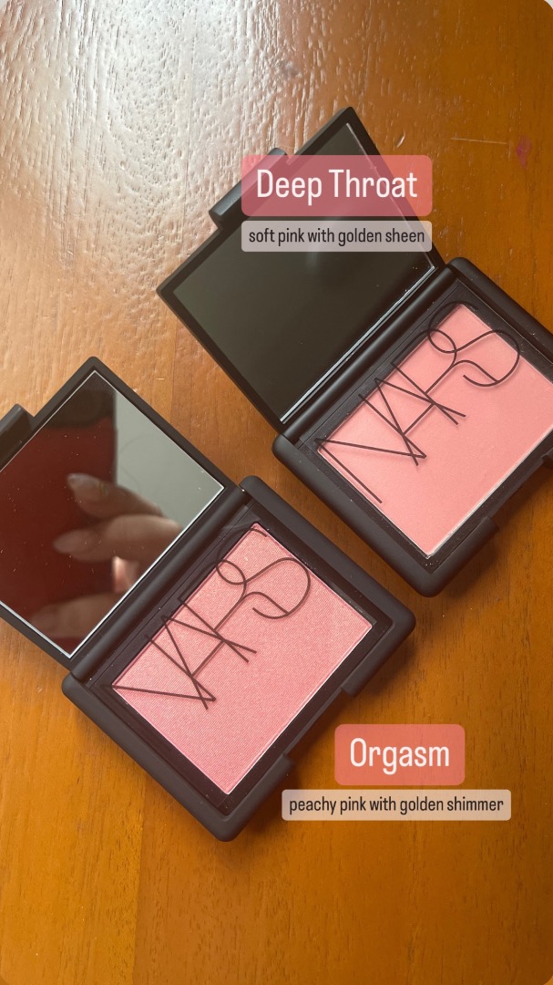 Nars Orgasm & Deep Throat, Beauty & Personal Care, Face, Makeup on Carousell