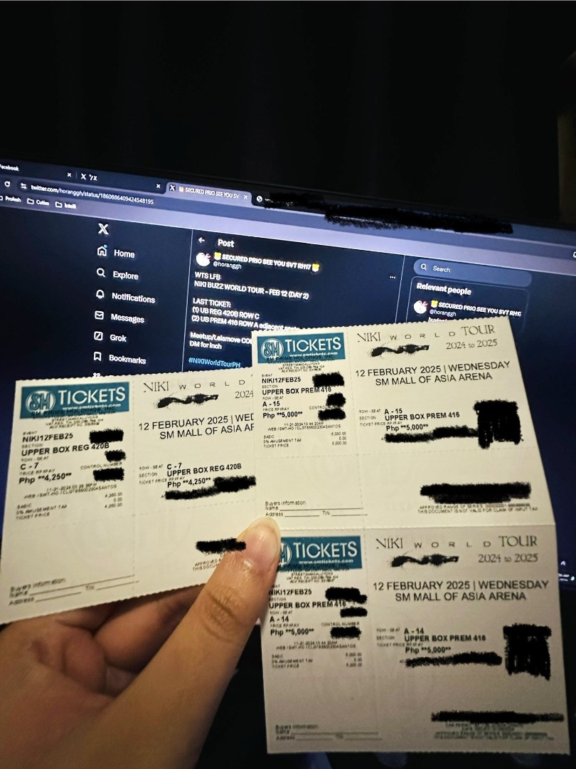 Niki Buzz World Tour in Manila (Day 2), Tickets & Vouchers, Event ...