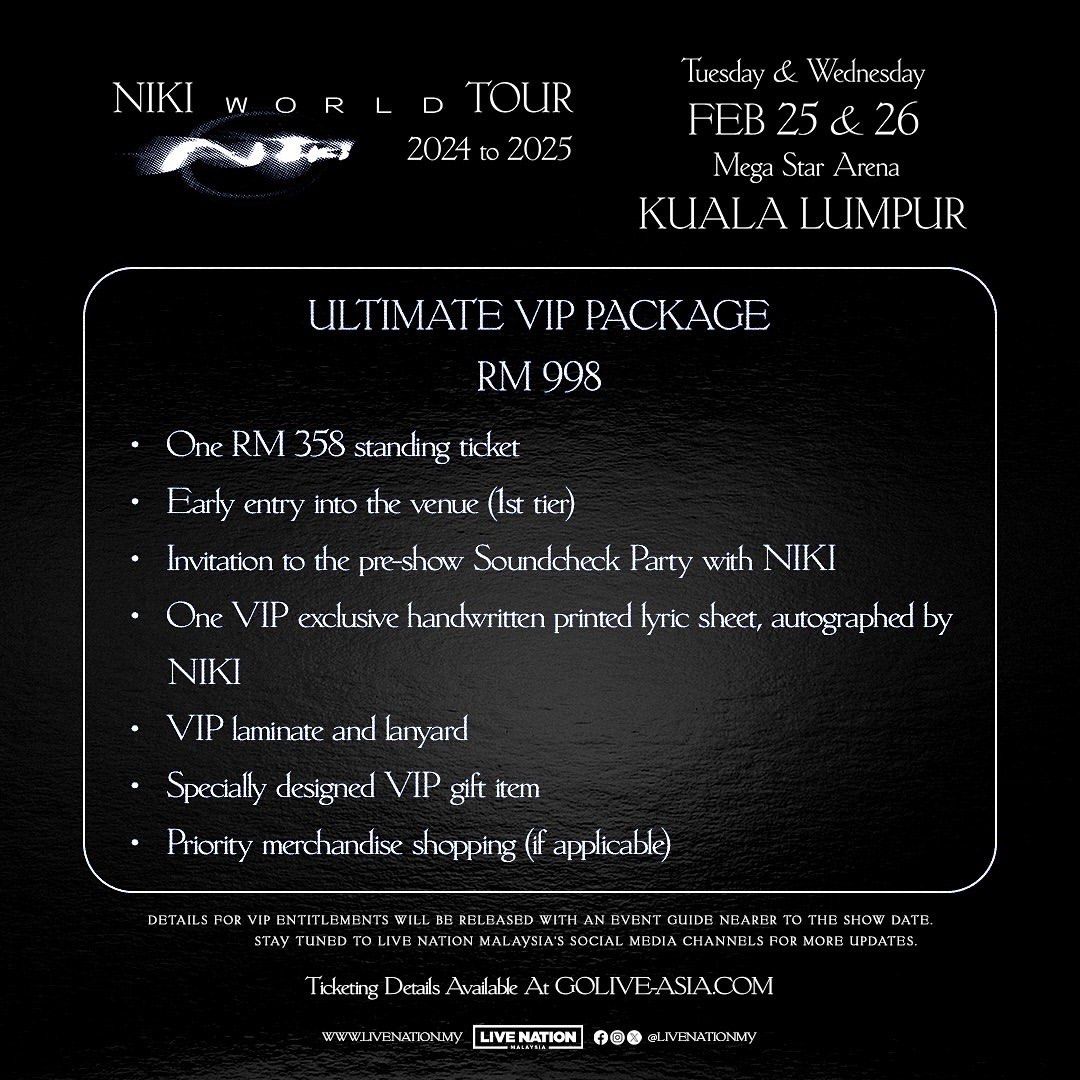 NIKI: Buzz World Tour Malaysia by Niki Zefanya, Tickets & Vouchers ...