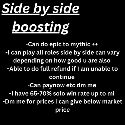 ONLINE BOOSTING (side by side) MOBILE LEGENDS BANG BANG, Video Gaming ...