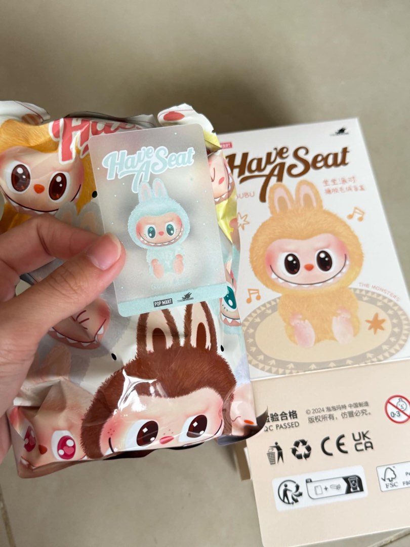 Popmart labubu v2 Ququ have a seat ready stock, Hobbies & Toys, Collectibles & Memorabilia, Fan ...