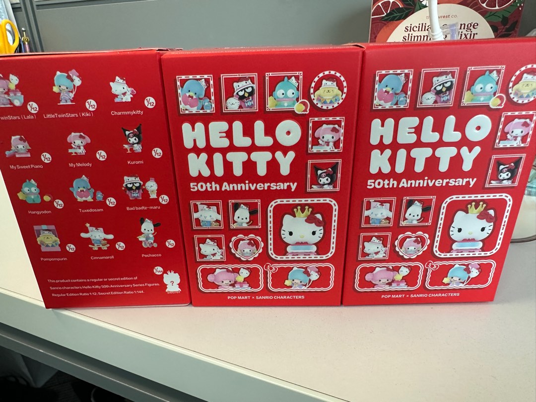 Popmart Sanrio Hello Kitty 50th Anniversary Blindbox, Hobbies & Toys ...