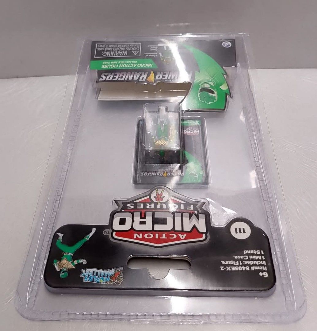 Power Rangers Micro Action Figure World's Smallest Green Ranger ...