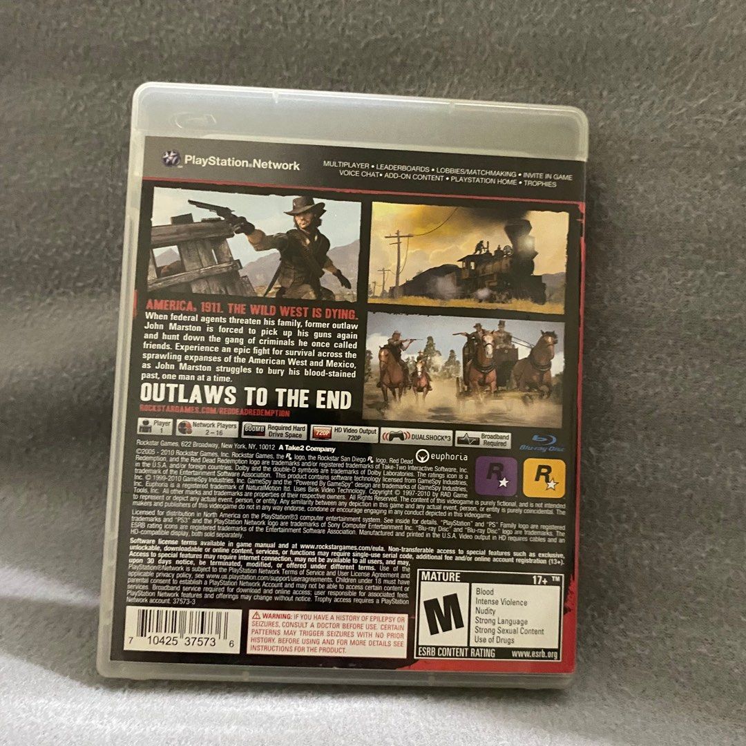PS3 Red Dead Redemption, Video Gaming, Video Games, PlayStation on ...