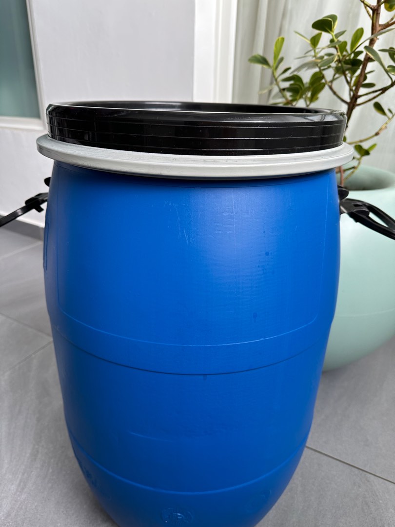 Rainwater Collection Drum 60L, Furniture & Home Living, Gardening, Pots ...