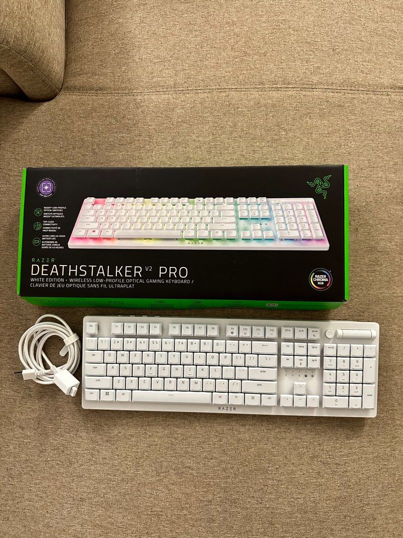 Razer Deathstalker v2 pro gaming keyboard, Computers & Tech, Parts ...
