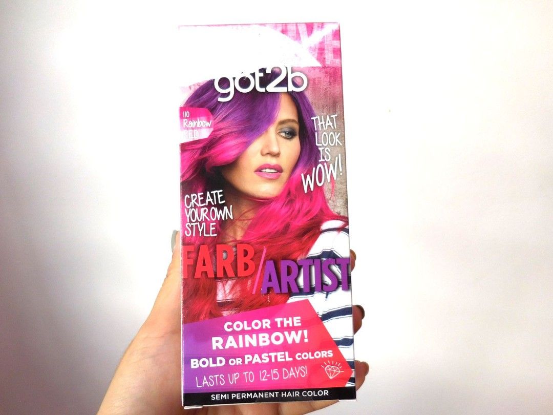 Schwarzkopf Got2B Rainbow Red Semi Permanent Hair Dye Colour, Beauty ...